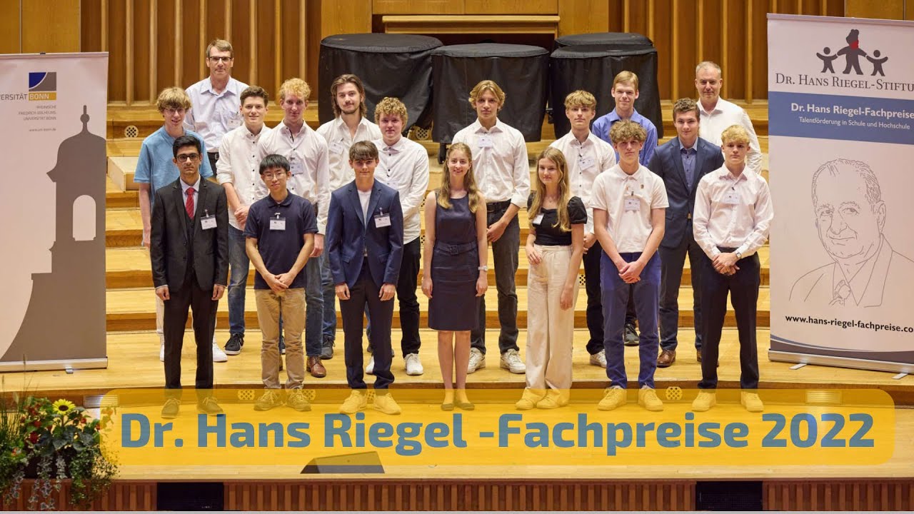 Algen Flut und Pandemie: die Dr. Hans Riegel-Fachpreise 2022 - YouTube