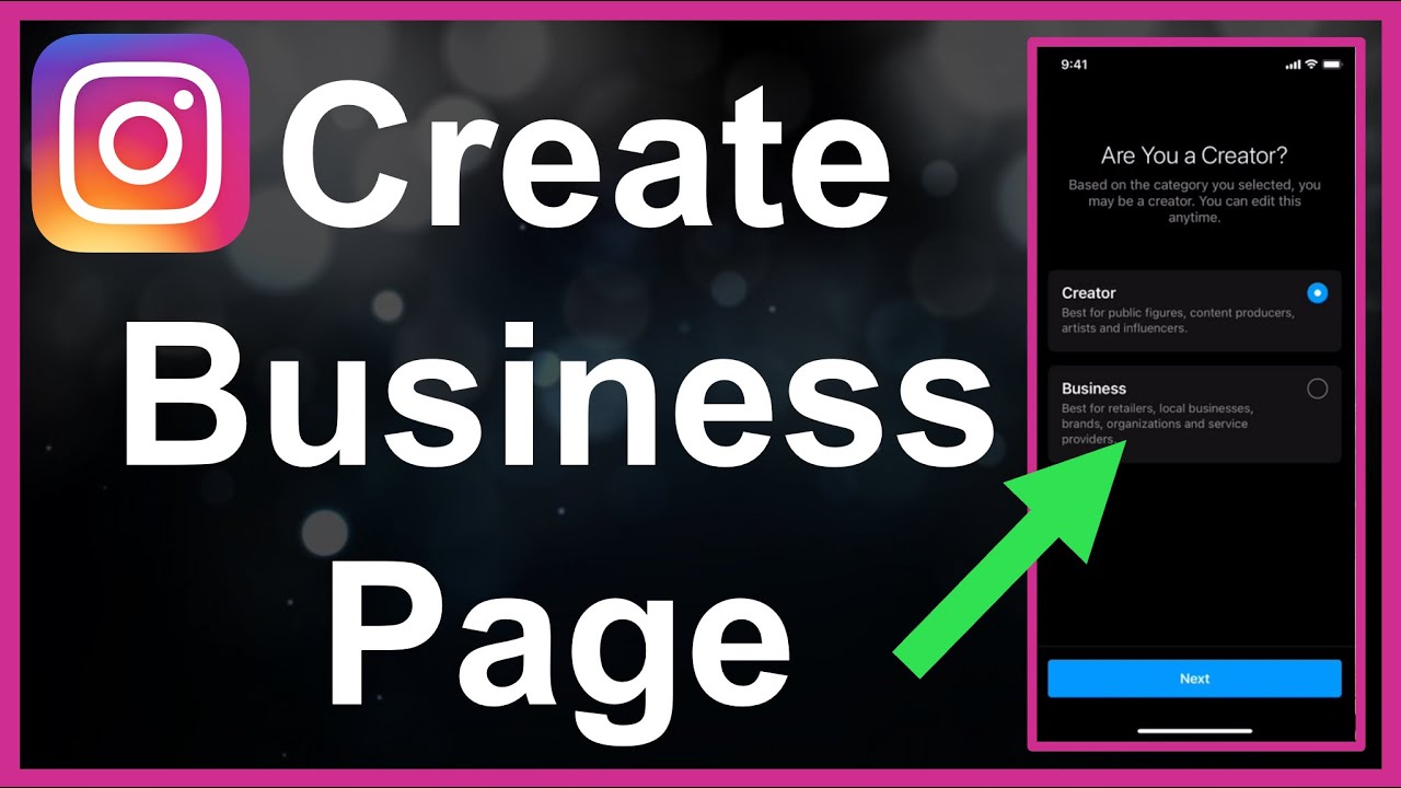 How To Create An Instagram Business Page - YouTube