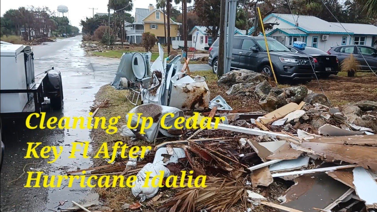 Cleaning Up Cedar Key Fl After Hurricane Idalia. It Is So Sad! - YouTube