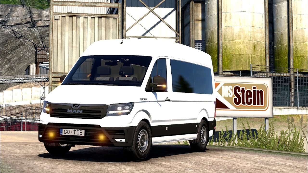 Ets2 man tge van mod محاكي الشاحنات نقل عمال المنجم سرفيس مان Euro ...