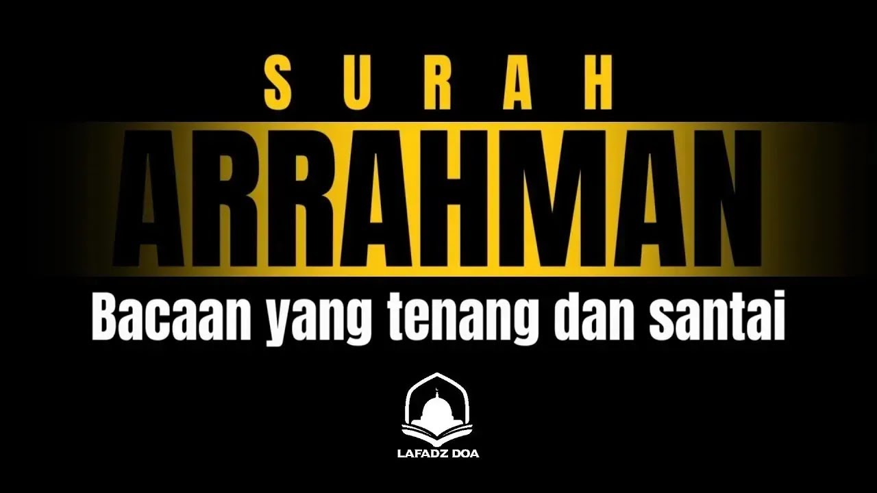 SURAH ARRAHMAN BY ALAA AQEL-Beautiful Voics - YouTube