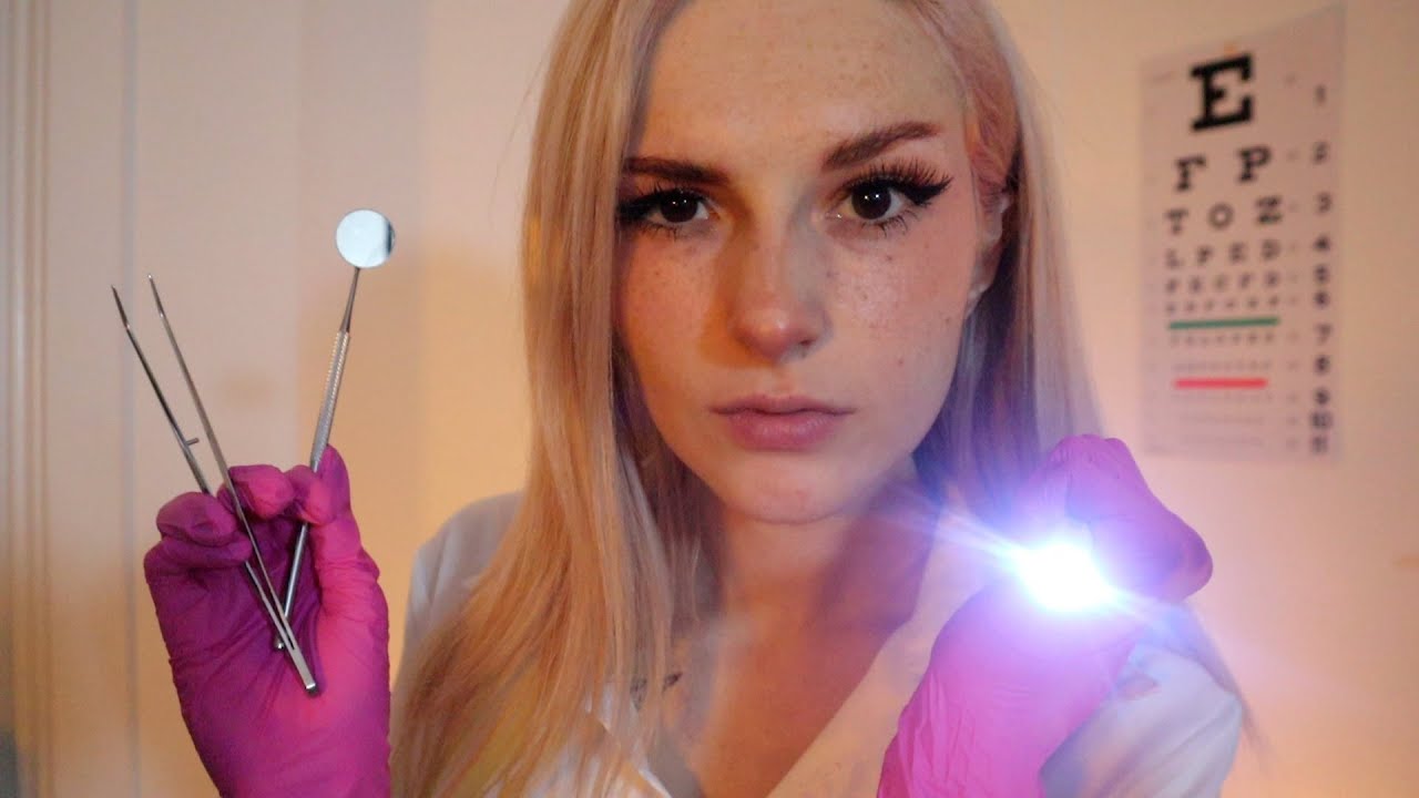 [ASMR] Sketchy Doctor Check-Up | Dental Exam, Eye Exam, Ear Exam ...