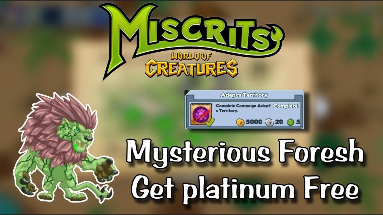 Miscrits Back !! Mysterious Foresh Get platinum Free - YouTube