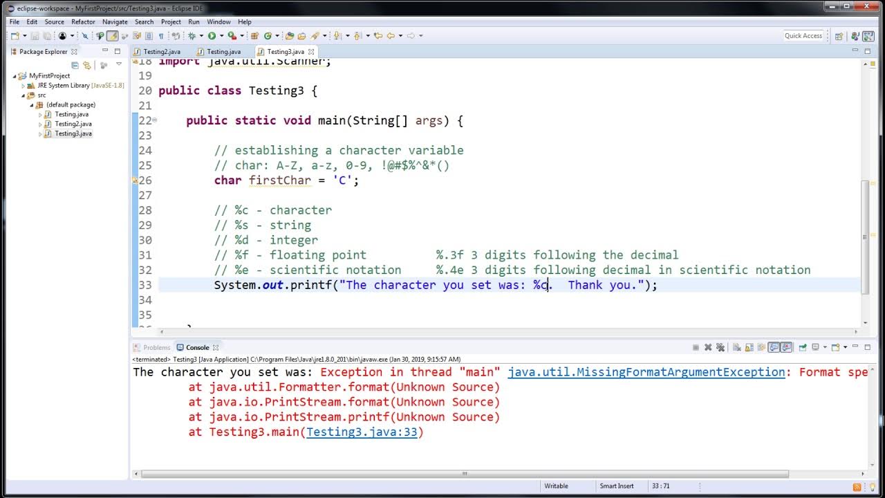 Java Tutorial Ep10 Formatted Print Statements Youtube