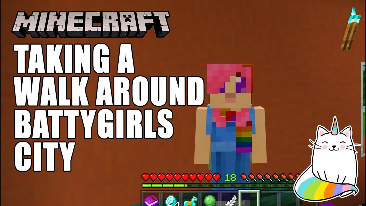 World Base Tour of Batty Girls City | Minecraft Roleplay - YouTube