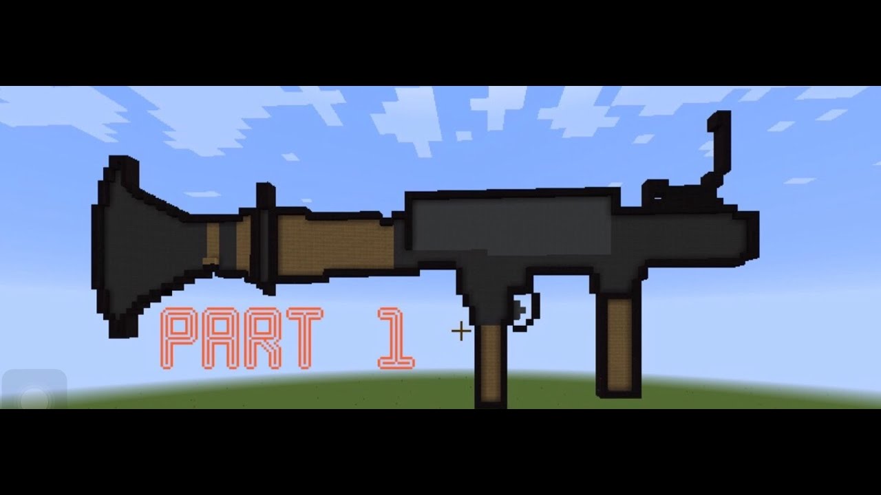 Minecraft TF2 Rocket Launcher pixel art - YouTube