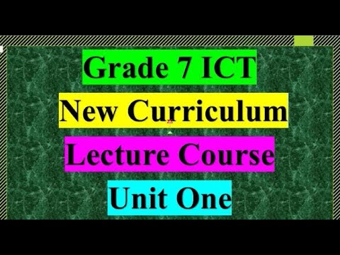 Grade 7 ICT Lecture Unit 1 - YouTube