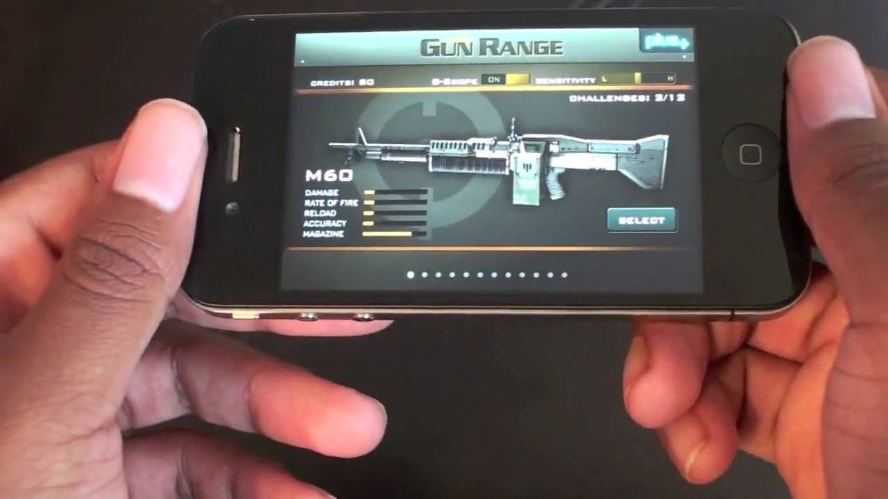 Apple iPhone 4 Gyroscope Game: Eliminate Gun Range - YouTube