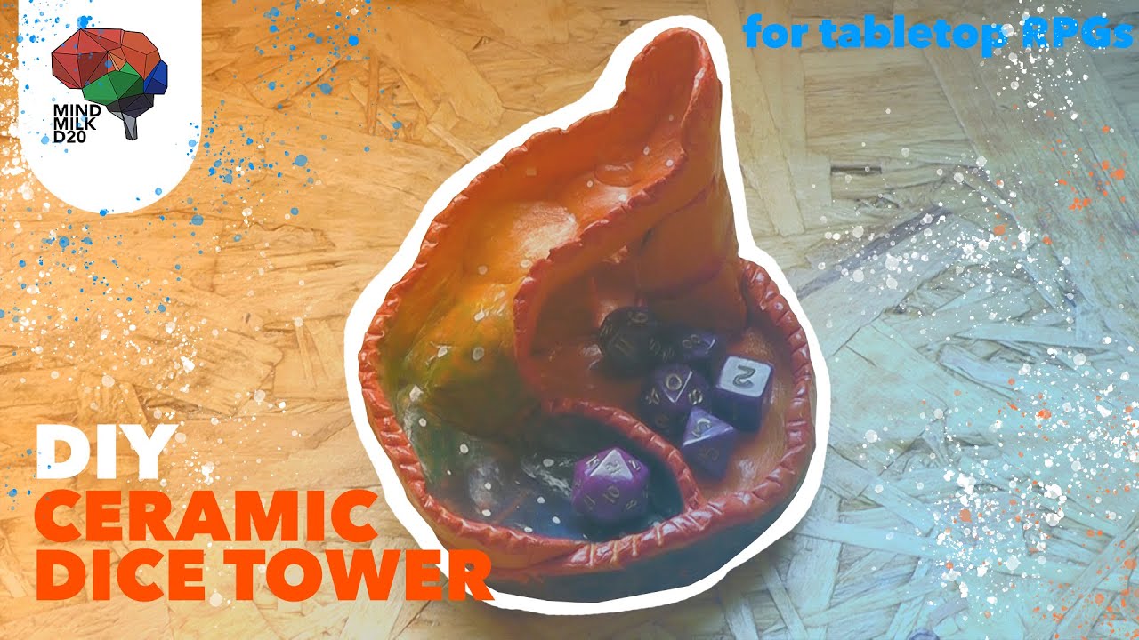 DIY ceramic dice tower D&D - YouTube