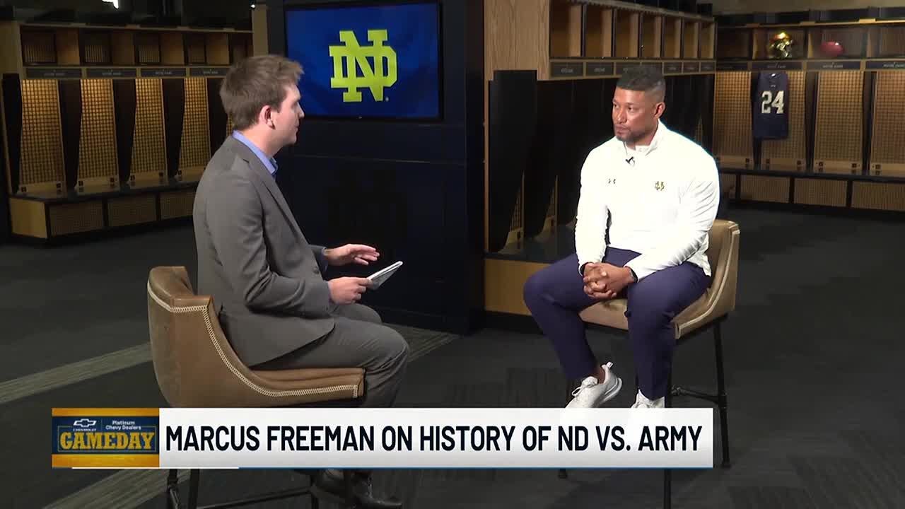 Marcus Freeman on history of Notre Dame vs. Army - YouTube