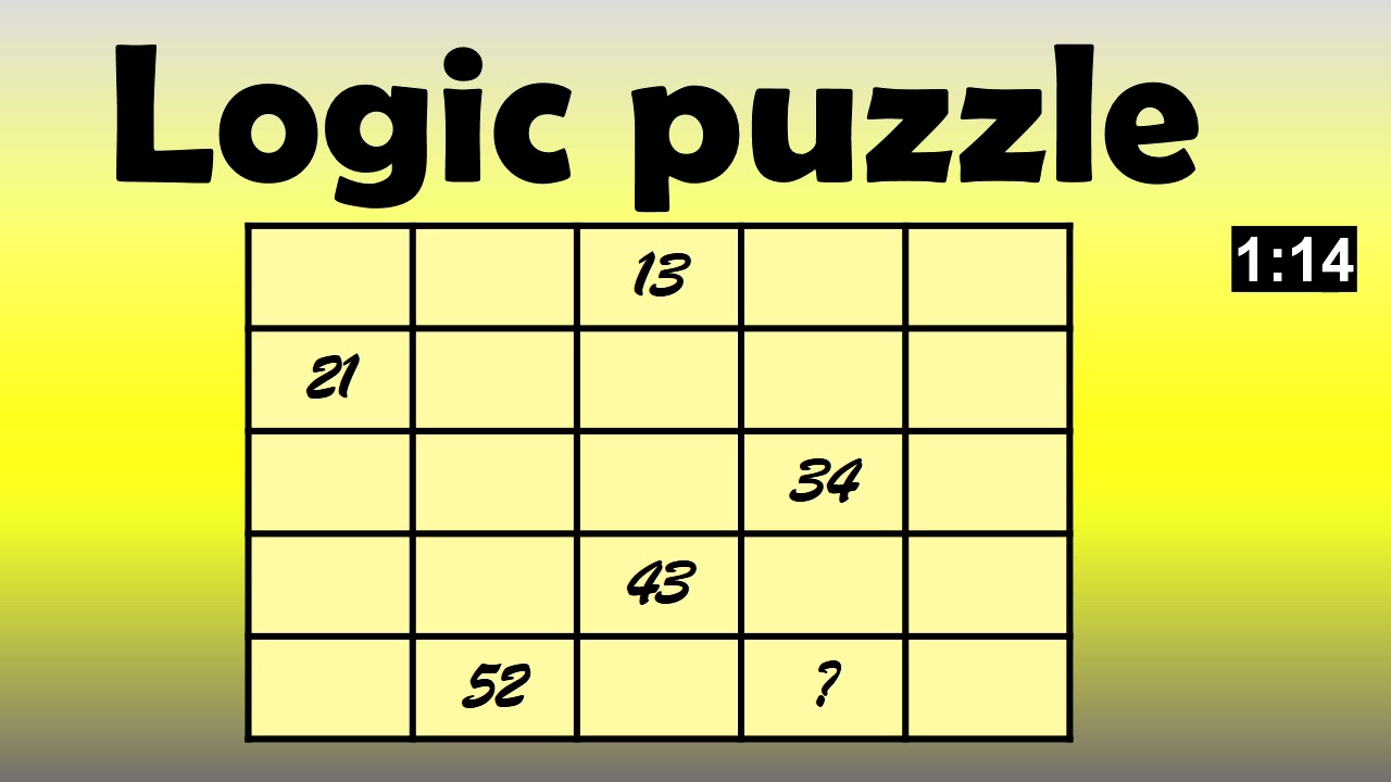 Solve This Logic Number Puzzle Only In 2 Minutes I Math Puzzle With Solve This Logic Number Puzzle Only In 2 Minutes I Math Puzzle With