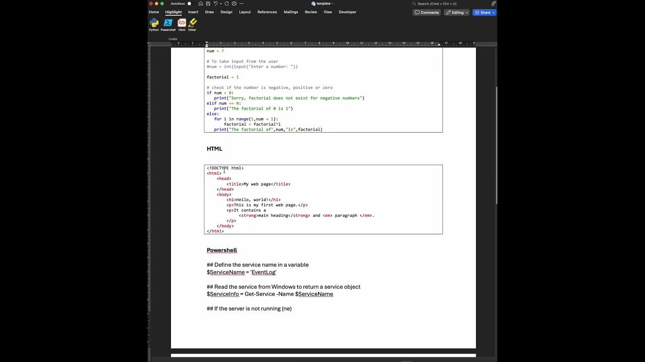 Syntax Highlighter built in VBA - YouTube