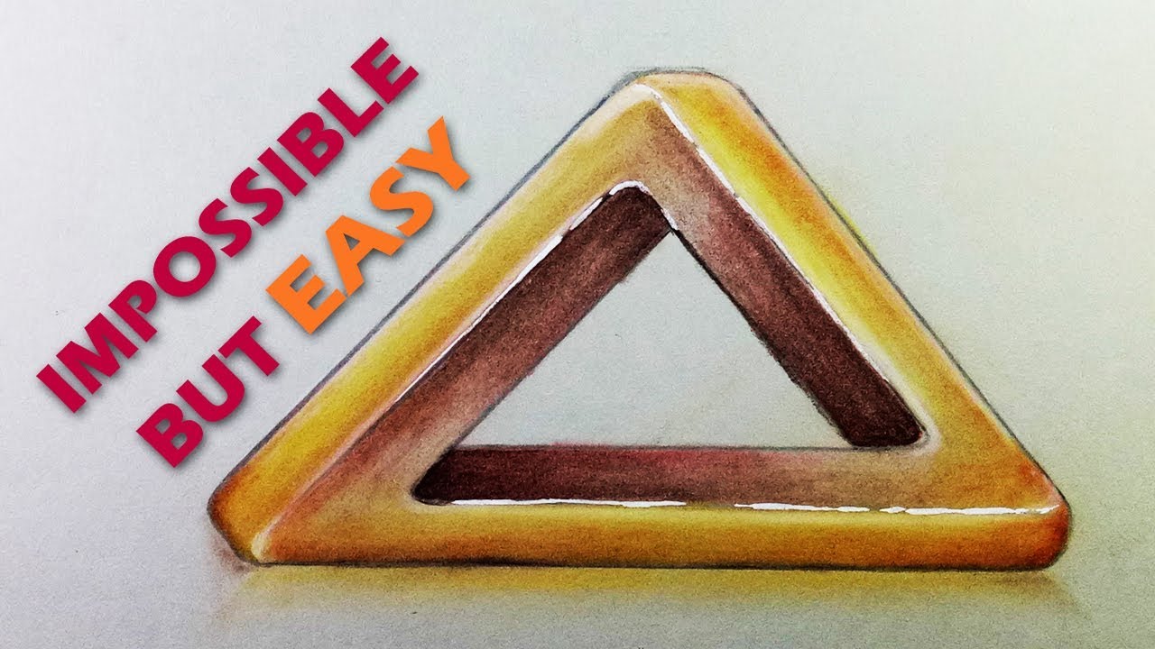 Incredibles Shapes 1 : Very easy to draw an impossible shape triangle ...