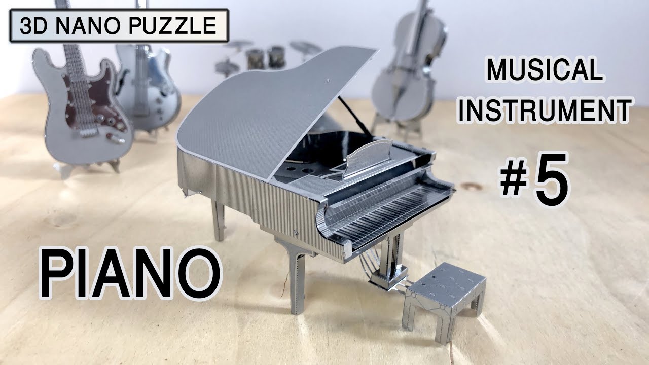 3D Metal Model Kit - Piano | Musical Instrument #5 - YouTube
