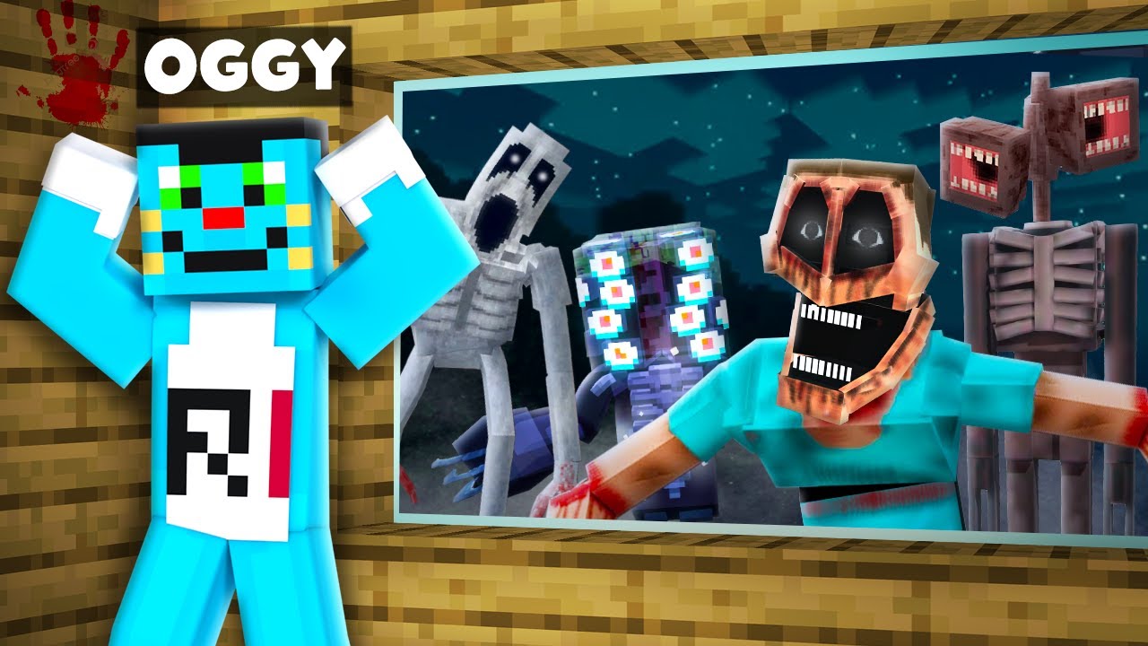 Every Entity Of Minecraft Appeared! With Oggy And Jack - YouTube