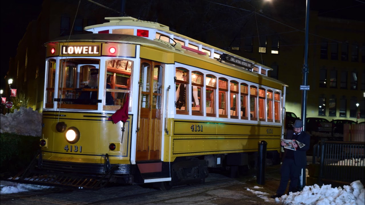 Night Photo Shoot National Trolley Museum Lowell Massachusetts - YouTube