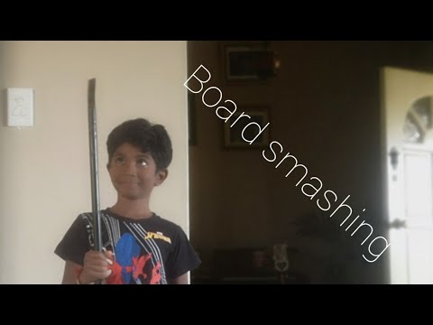 Board smashing pool creepycroly - YouTube