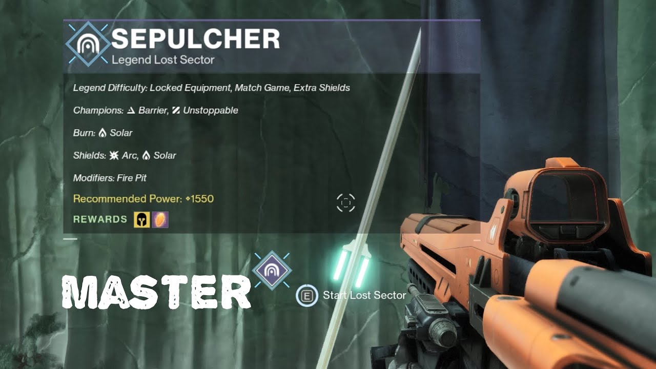 Destiny 2 Sepulcher Lost Sector Master Solo Flawless | The Throne World ...