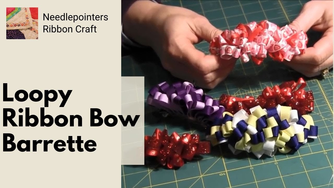 DIY Ribbon Hair Bow with Loops - YouTube