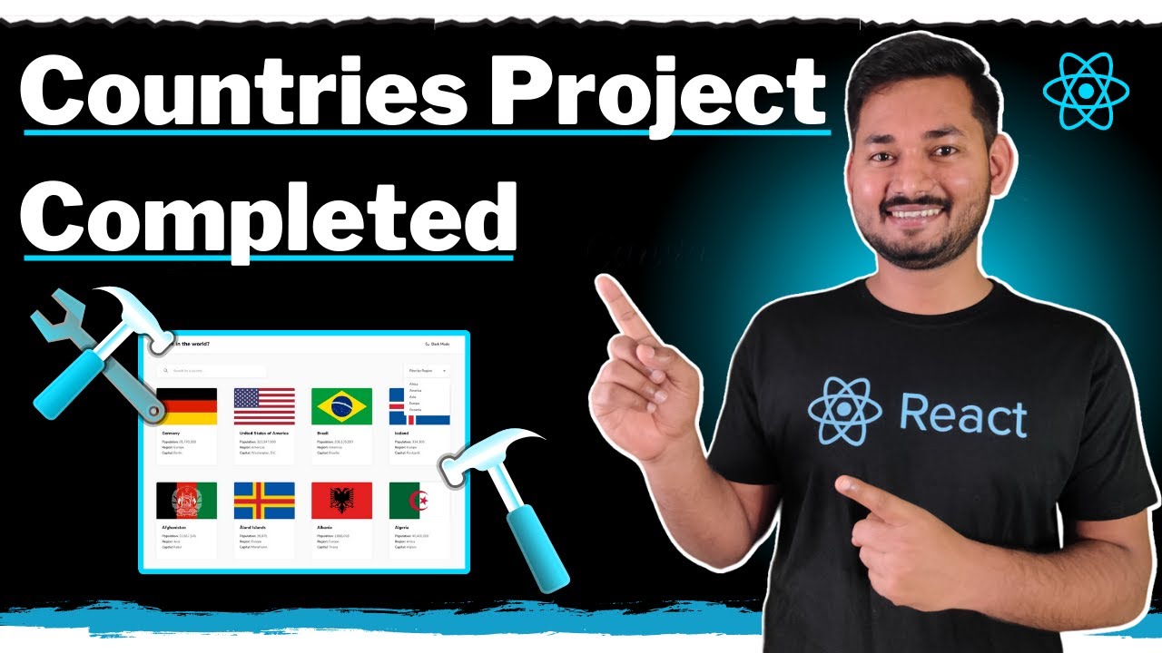 Rest Countries Api Project Completed Frontend Mentor The Complete React Course Ep 30 Youtube