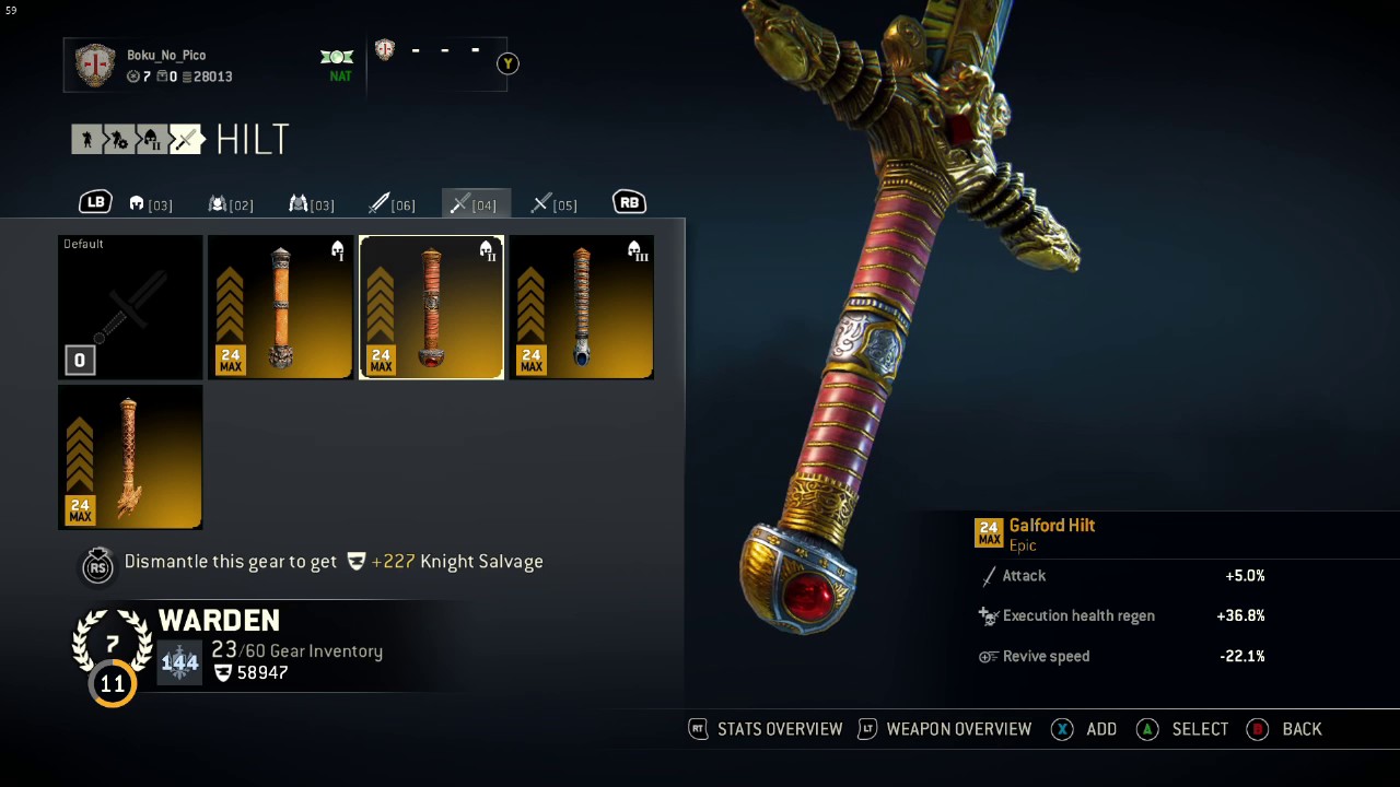 For Honor Warden New DlcKevin, Galford, Aragon and Caltrain weapon Set ...
