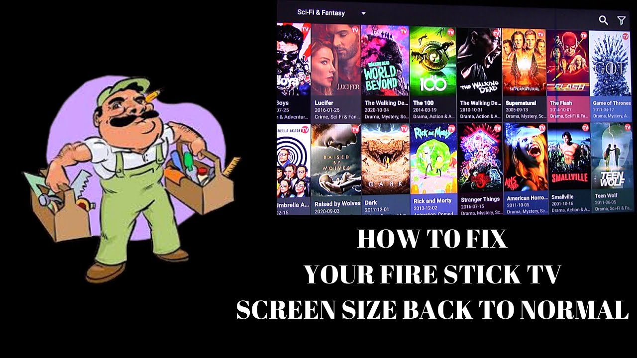 How To Fix Your Fire Stick Tv Screen Back To Normal - YouTube