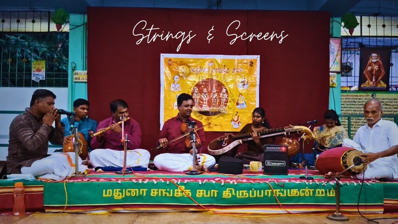Strings & Screens – Carnatic Instruments Meet Cinema Melodies | V K ...