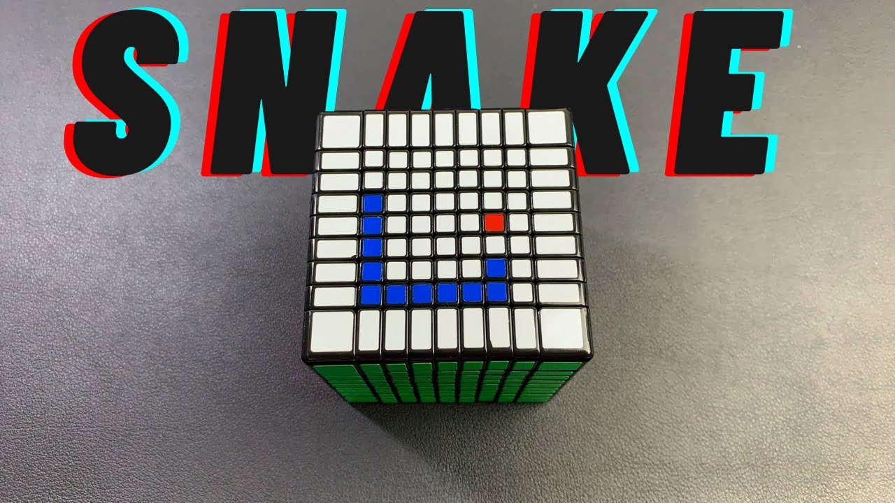 Playing SNAKE on a RUBIK'S CUBE - YouTube