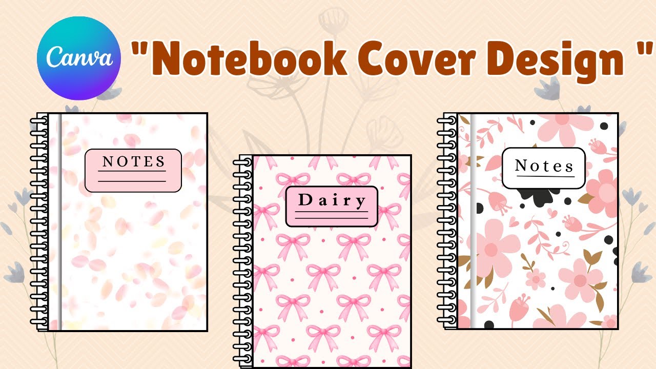 Notebook Cover Design in Canva | Aesthetic & Easy Tutorial 📔 - YouTube