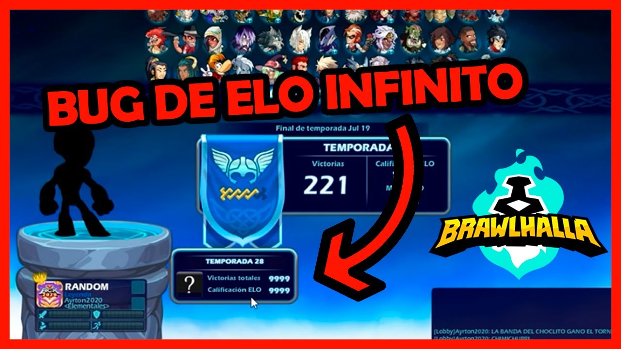 COMO TENER ELO INFINITO 🤑 🥵 | BRAWLHALLA BUG - YouTube