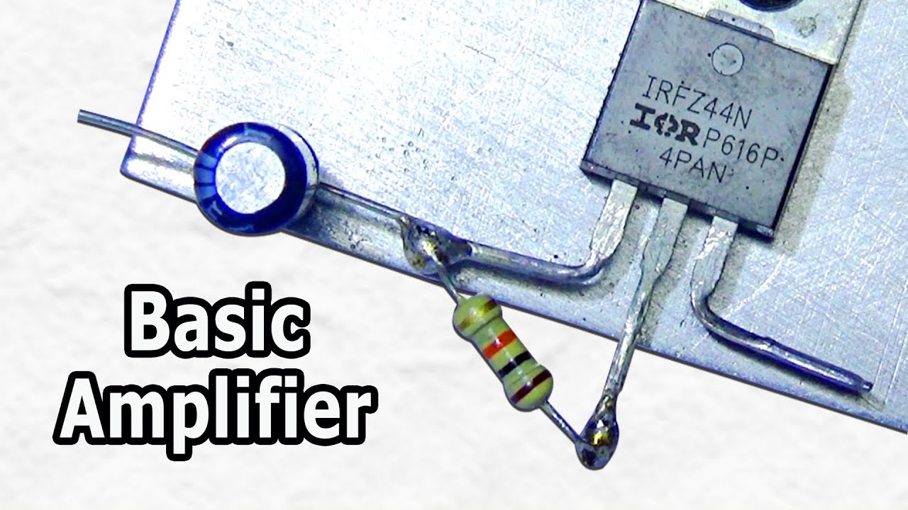 How To Make Simple Basic Amplifier Using One Mosfet || Awesome Quality ...