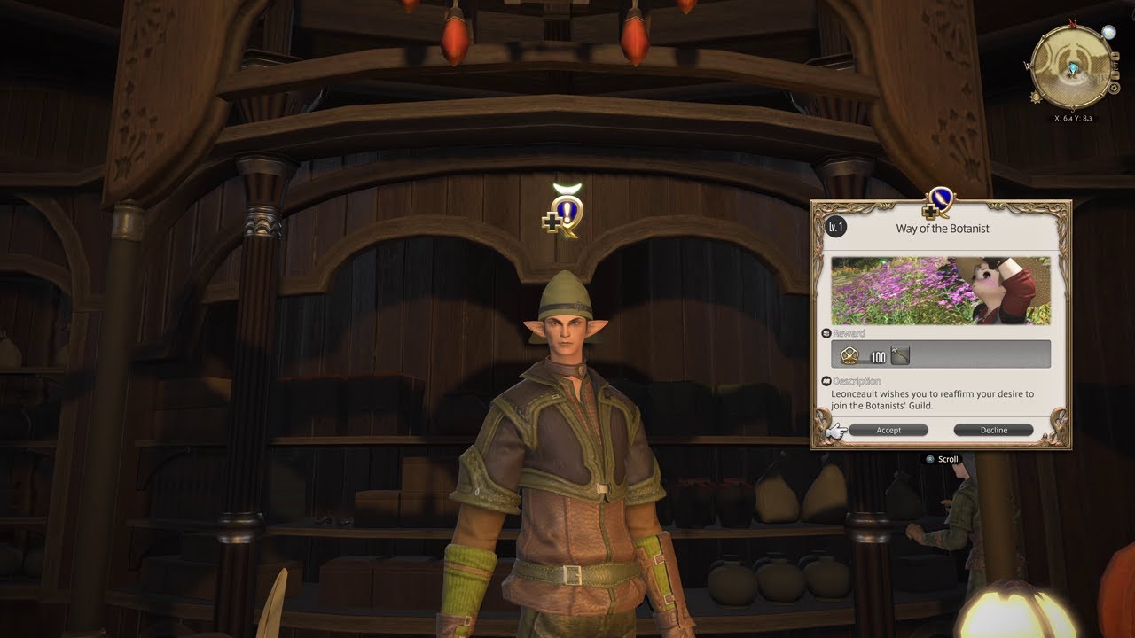 FFXIV Botanist Class Quest: Way of the Botanist - YouTube