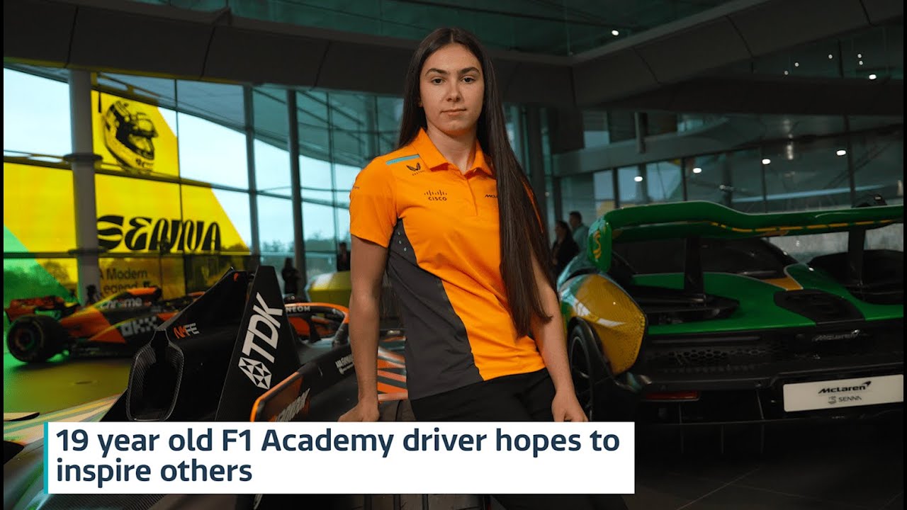 McLaren driver Ella Lloyd - ITV Wales interview - YouTube