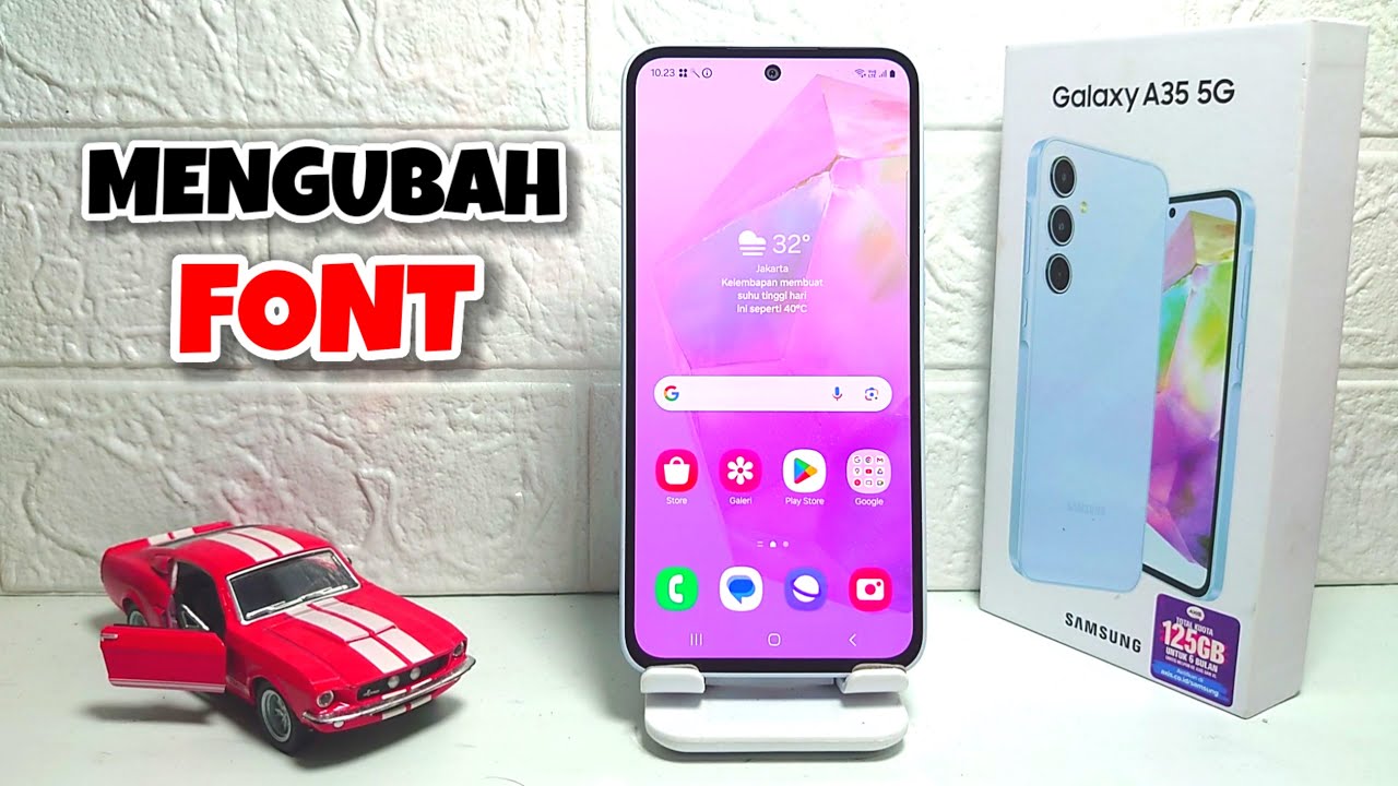 Cara Mengubah Font Di HP Samsung A35 5G - YouTube