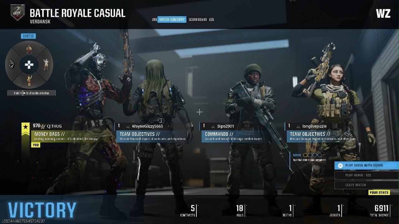 Call of Duty BO6 Warzone BattleRoyal Quads Victory Gameplay # 257 - YouTube