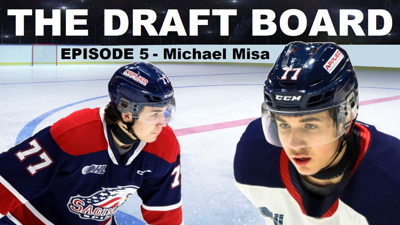 DRAFT BOARD Hockey Show - MICHAEL MISA 2025 NHL Draft Prospect - YouTube