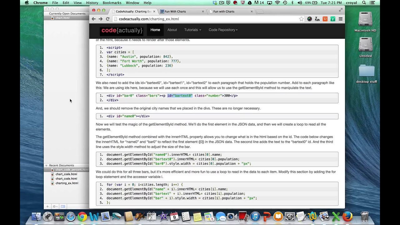 Interactive Charting With Html Css And Javascript Part 1 Youtube