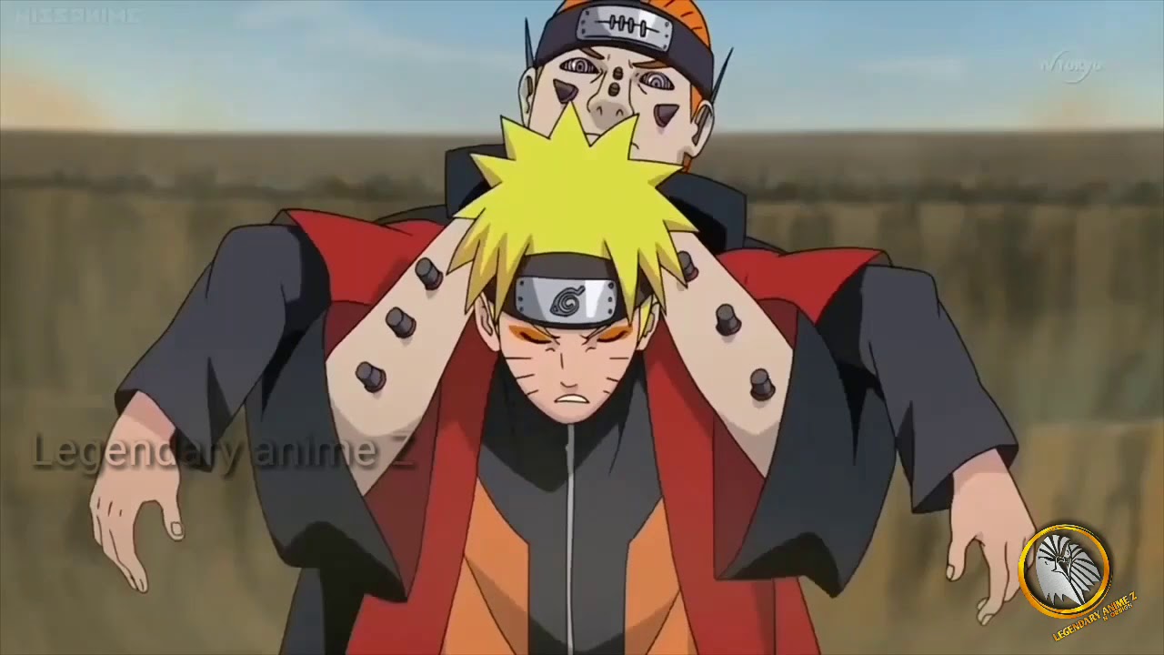Naruto's Entrance during Pains attack and full fight with music Hinata ...