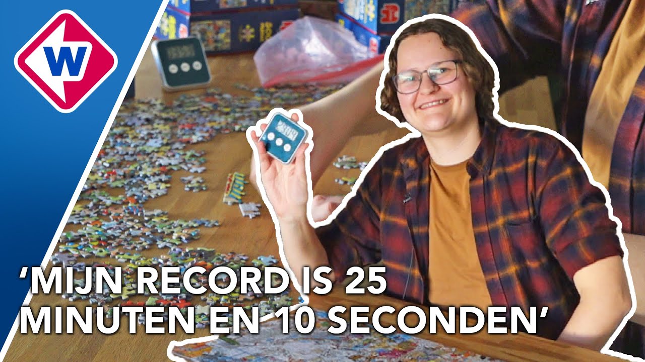 Puzzelen tegen de klok: Rowan verdedigt titel tijdens NK puzzelen - YouTube