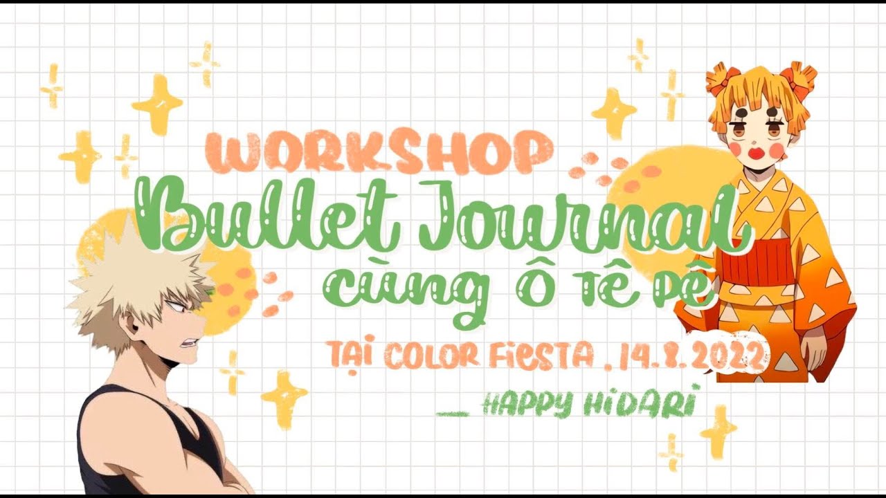 Hidari Color Fiesta Workshop | Bullet Journal cùng Ô Tê Pê | Happy ...