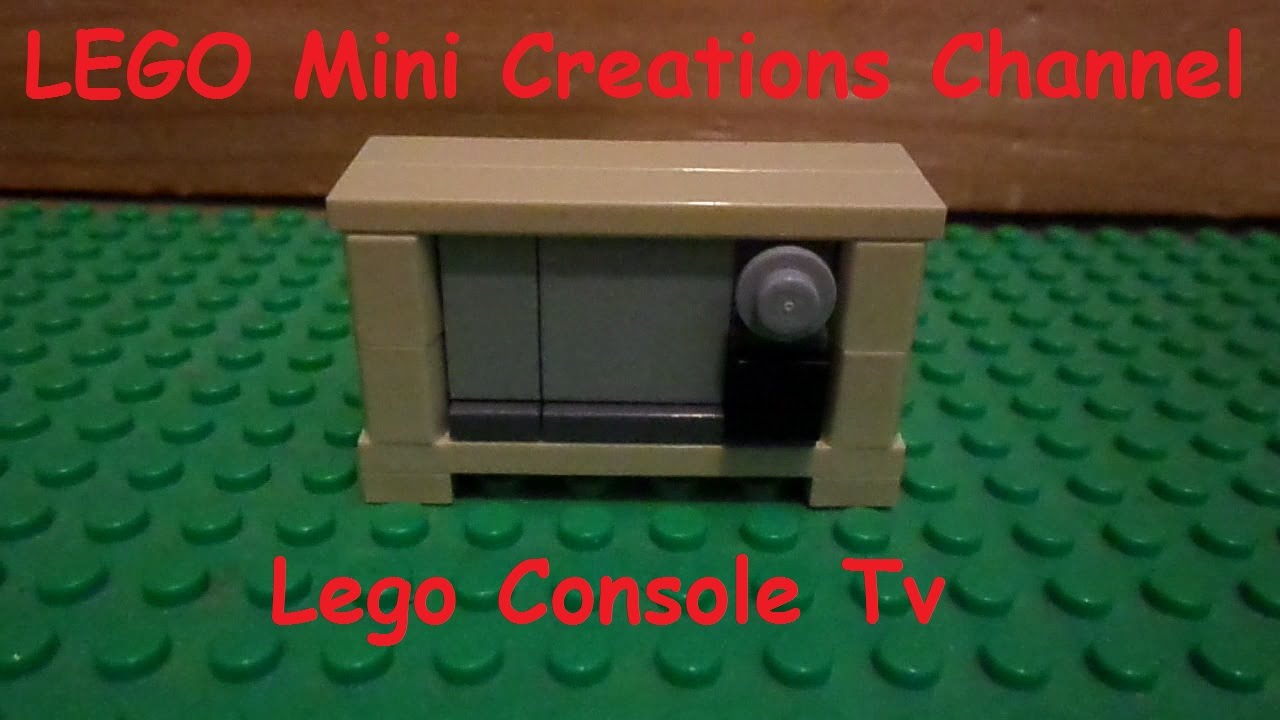 LEGO Mini Creation - Lego Console Tv / Old Tv (Living Room Serie) - YouTube