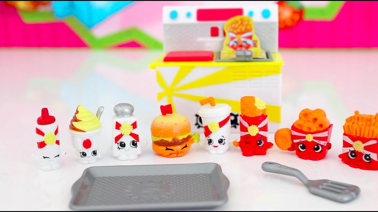 Shopkins Kitchen Food Fair Make Fried Food With The Shopkins - YouTube