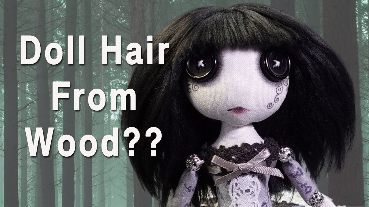 I tried needle felting doll hair with VISCOSE - YouTube