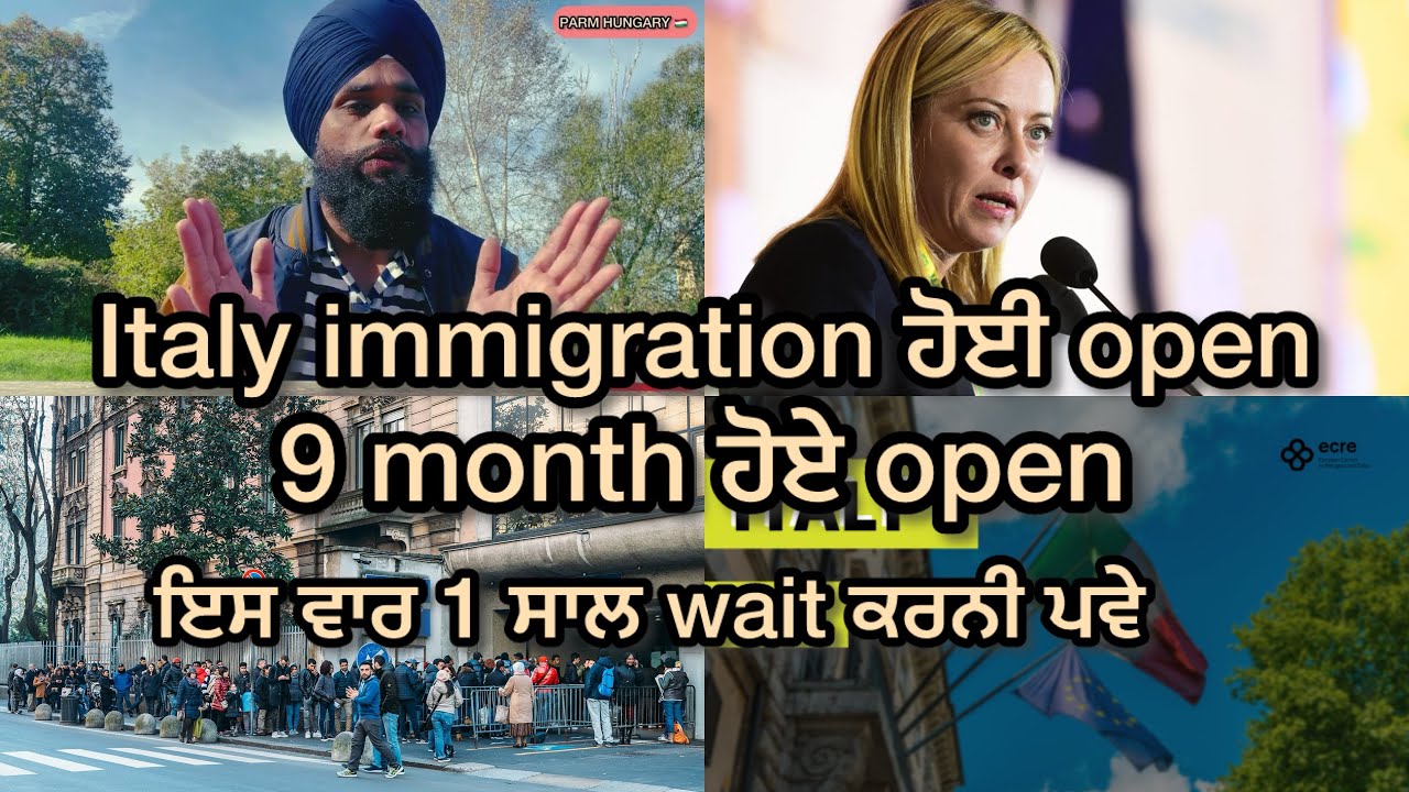 Italy immigration open 9 month paper/ Italy seasonal work visa ...