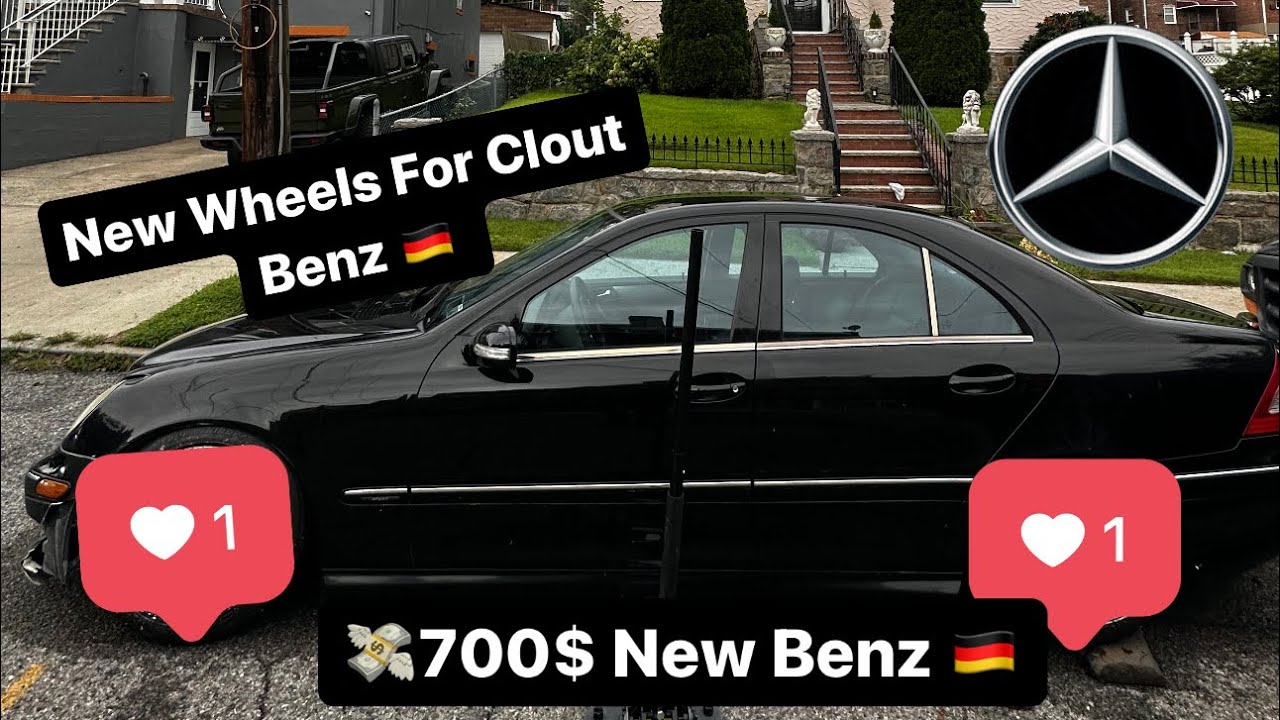 Copped The #CloutBenz For 700$ And Immediately Test Fitted Some Wheels ...