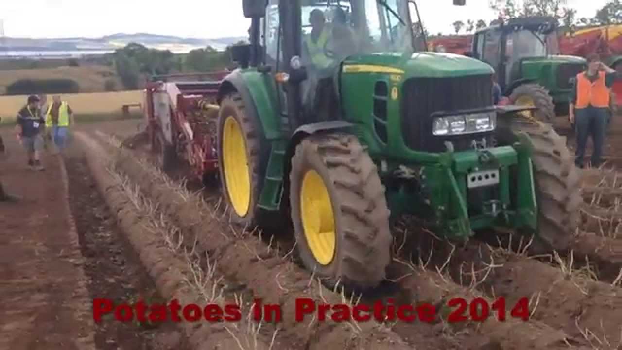 ScanStone at Potatoes in Practice Event - 2014 (Destoner & Windrower) - YouTube