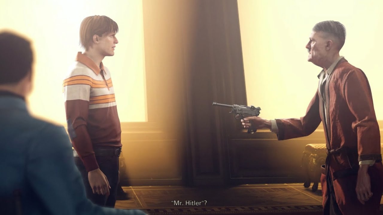 Hitler Loses It in Wolfenstein 2's Most Shocking Scene - YouTube
