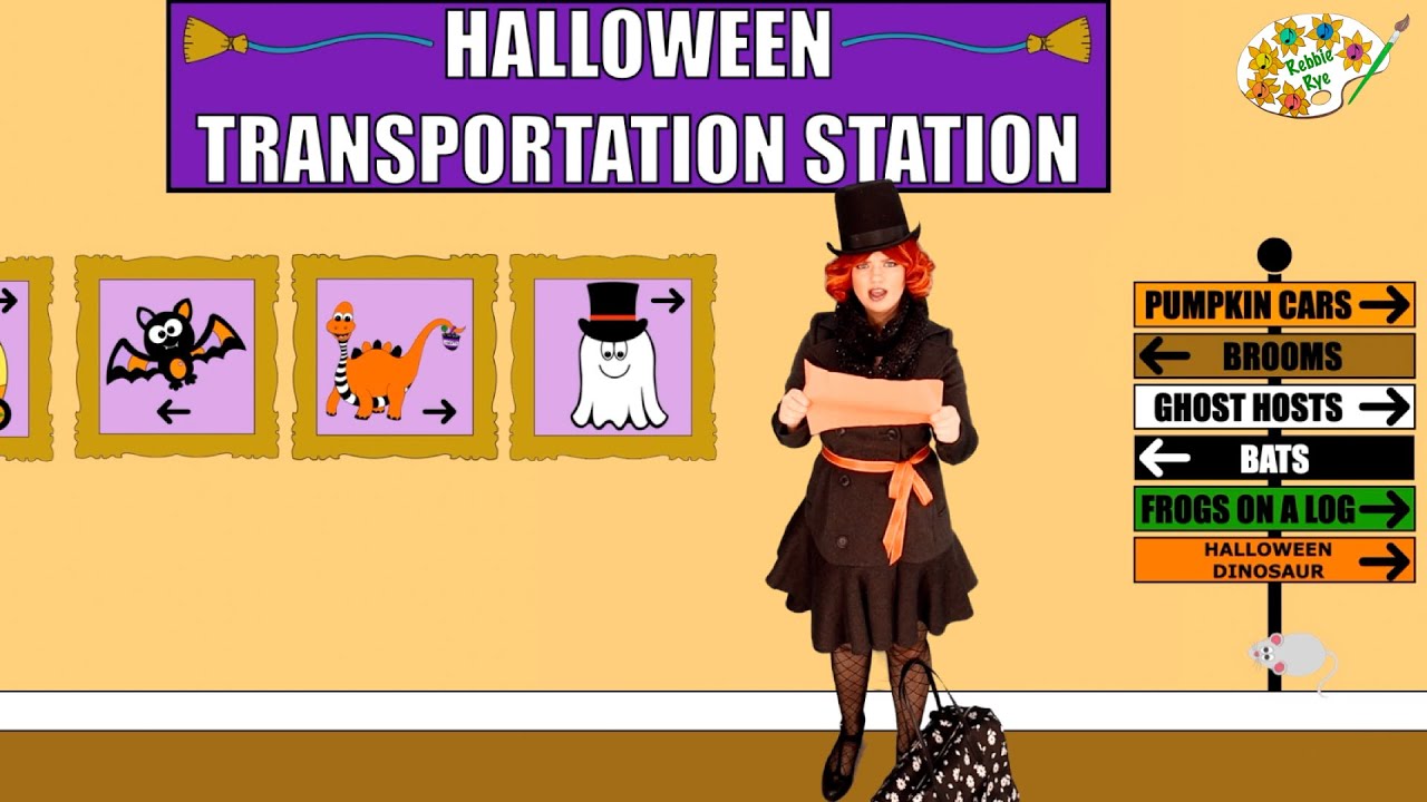 Halloween Transportation Station By Rebbie Rye - YouTube
