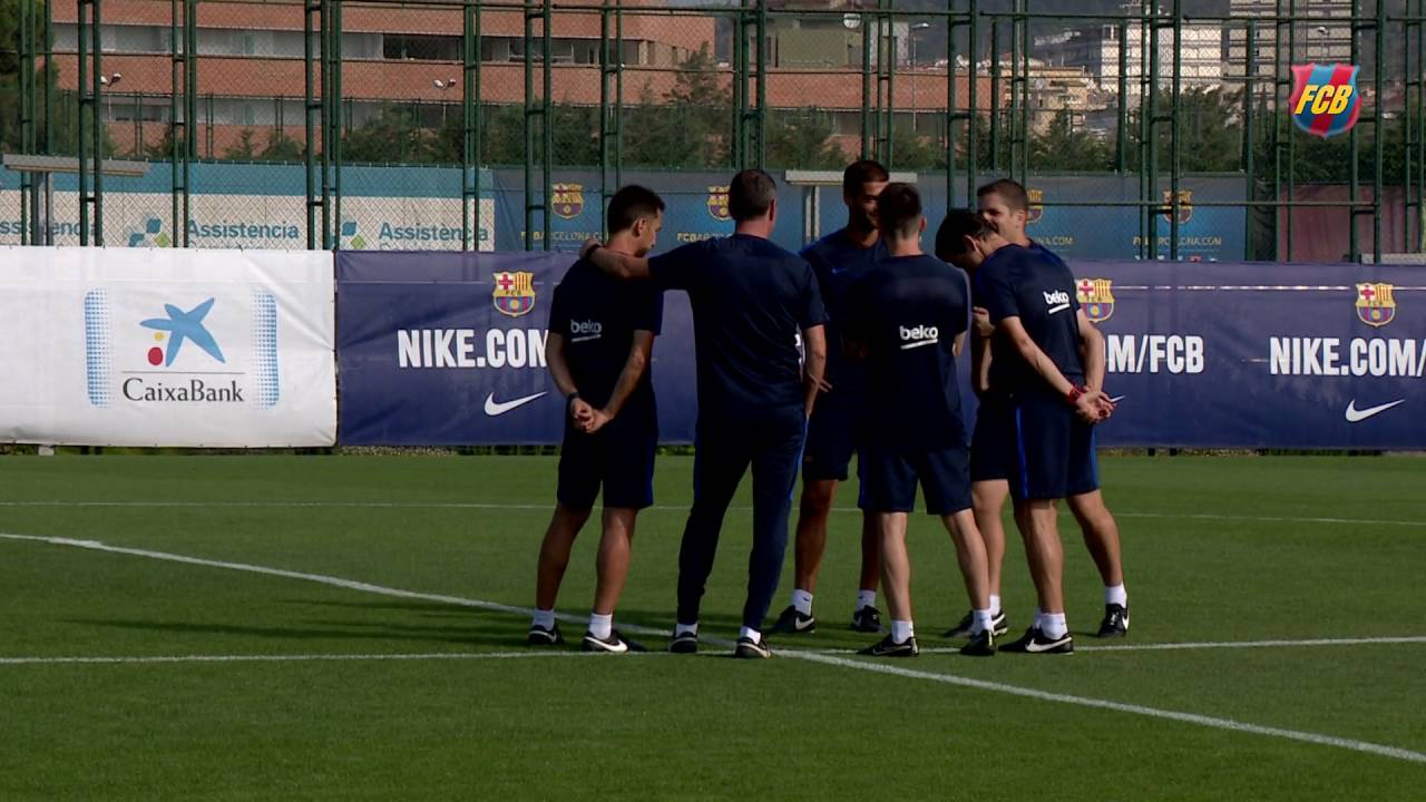 FC Barcelona training session: Last session of the week - YouTube