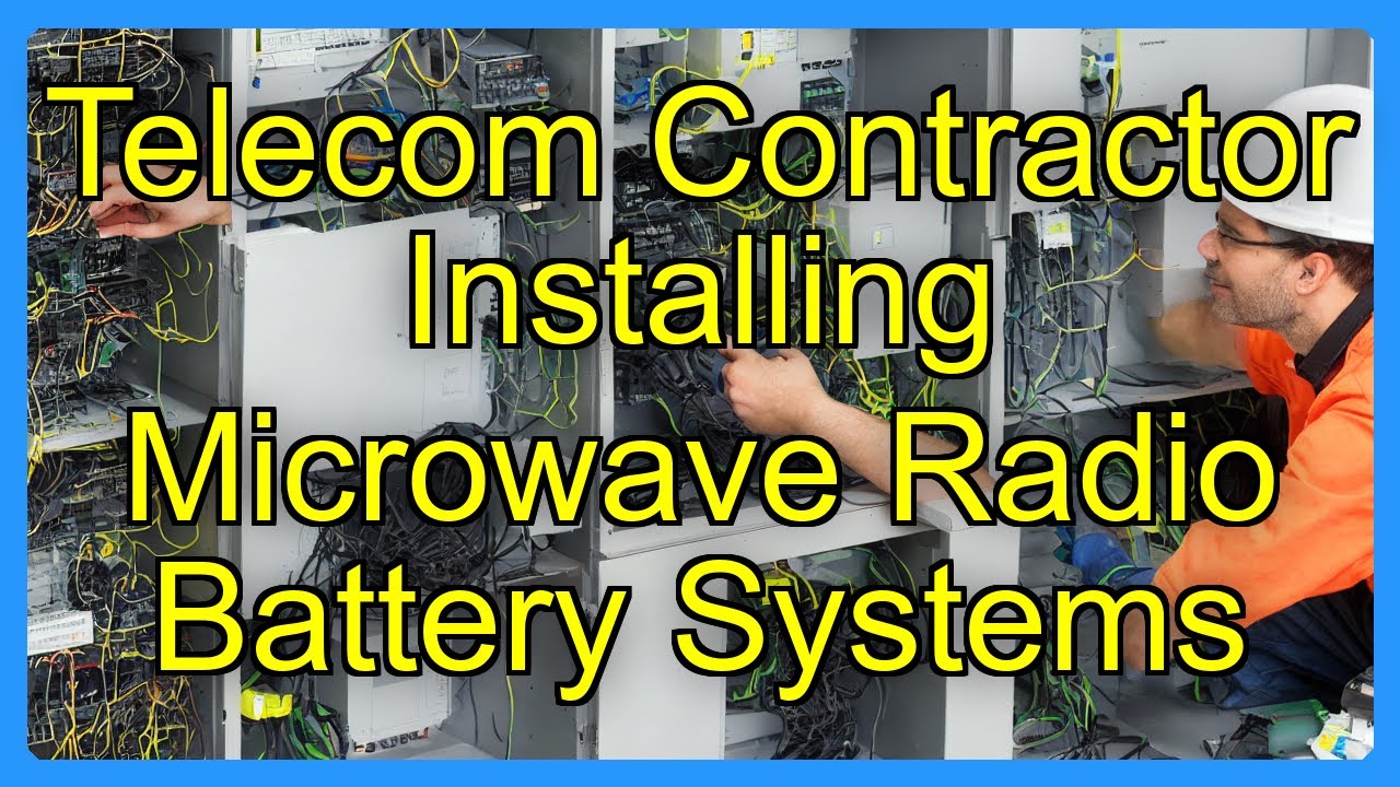 Telecom Contractor Installing Microwave Radio Battery Systems - YouTube